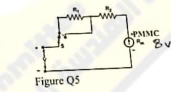 Solved Figure Q5Q5 For the multi-range voltmeter of Figure | Chegg.com