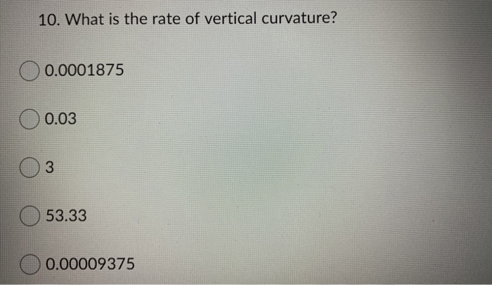 Solved Vertical Curve On a vertical curve section, the | Chegg.com