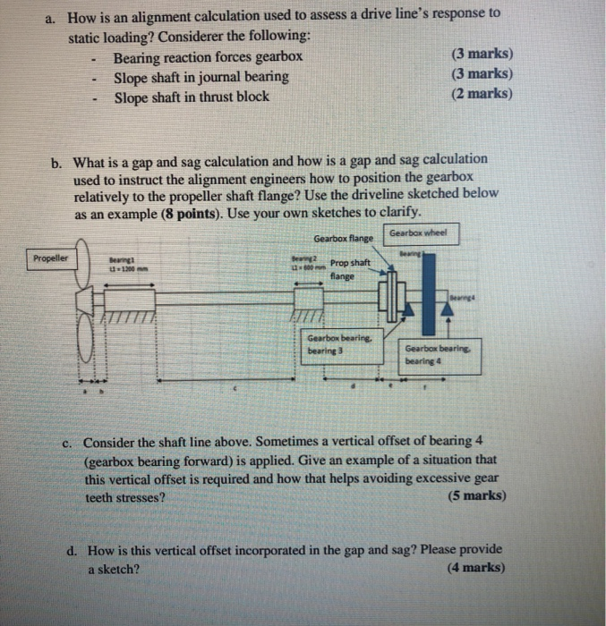 a. How is an alignment calculation used to assess a | Chegg.com