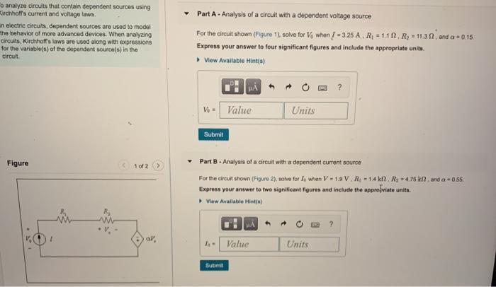 Solved o analyze circuits that contain dependent sources | Chegg.com
