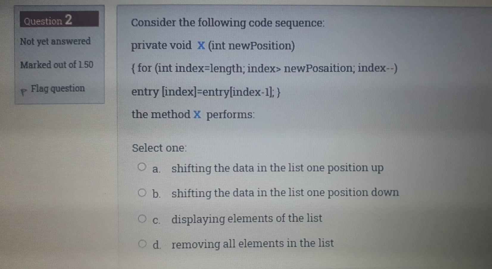 Solved Question 2 Consider the following code sequence: Not | Chegg.com
