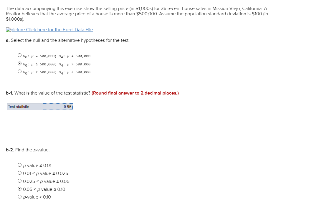 Solved Answer B-2 ﻿The data accompanying this exercise show | Chegg.com