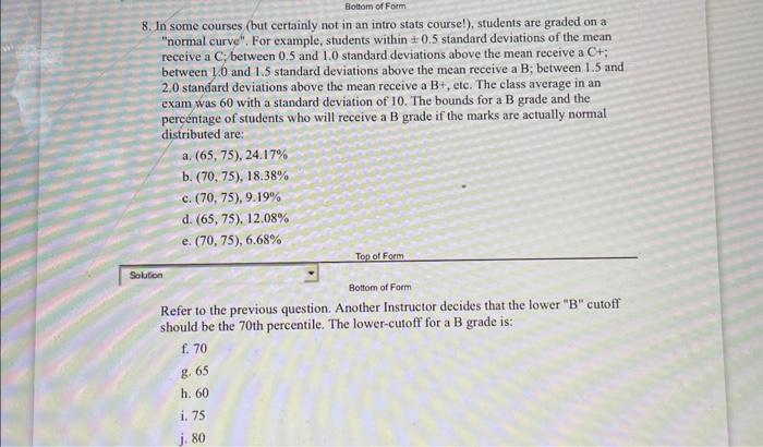 Solved 8. In some courses (but certainly not in an intro | Chegg.com