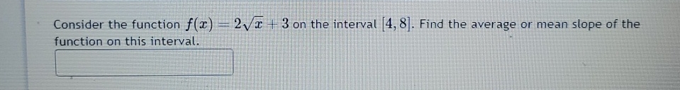 Solved Consider the function f(x)=2x2+3 ﻿on the interval | Chegg.com