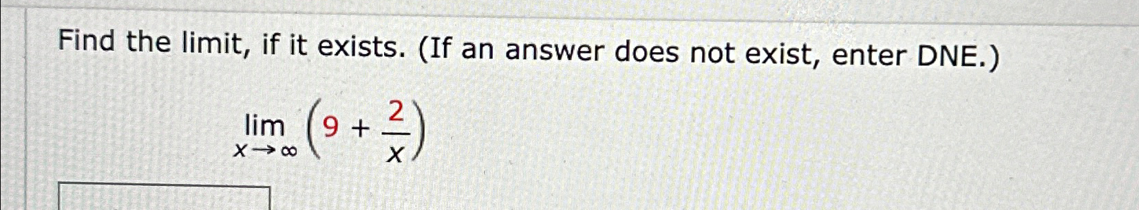 Solved Find the limit, ﻿if it exists. (If an answer does not | Chegg.com