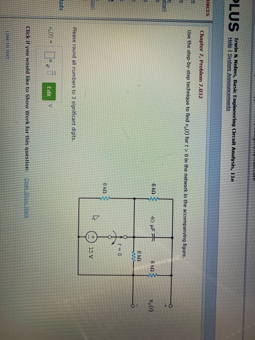 Solved PLUS Irwin & Nelms, Basic Engineering Circuit | Chegg.com Solved PLUS Irwin & Nelms, Basic Engineering Circuit | Chegg.com