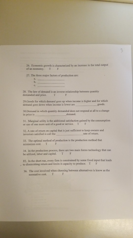 Solved 2 14. If after a certain point, additional units of a | Chegg.com