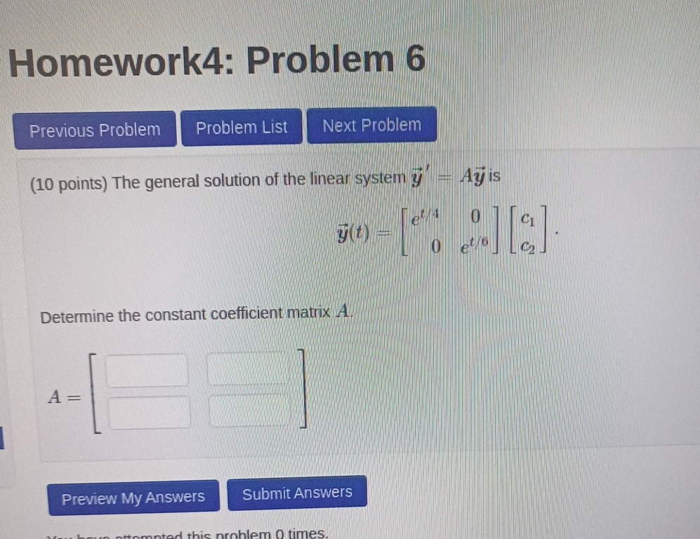 Solved Homework4: Problem 6 (10 ﻿points) ﻿The general | Chegg.com