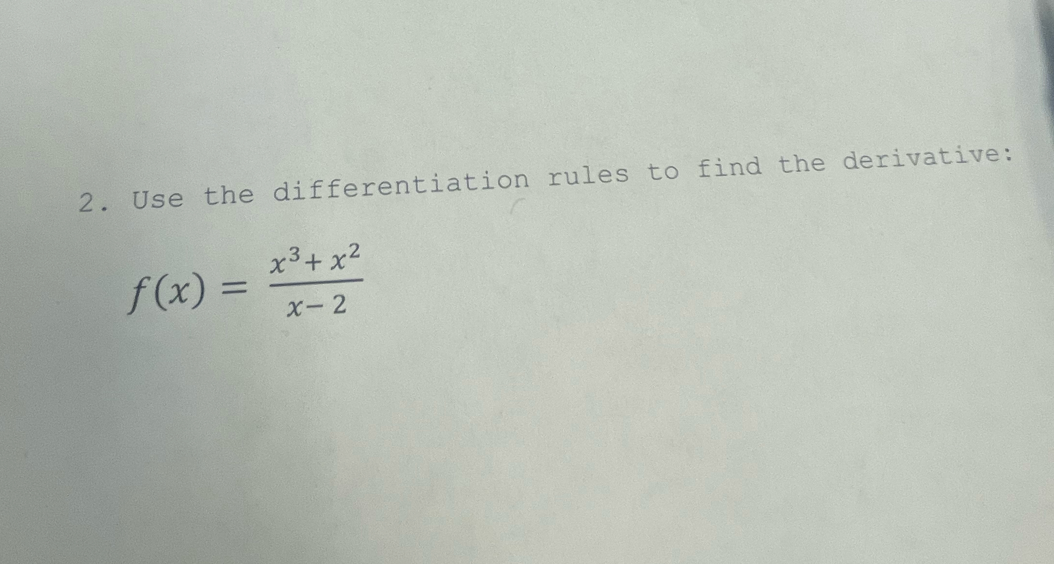 Solved Use the differentiation rules to find the | Chegg.com