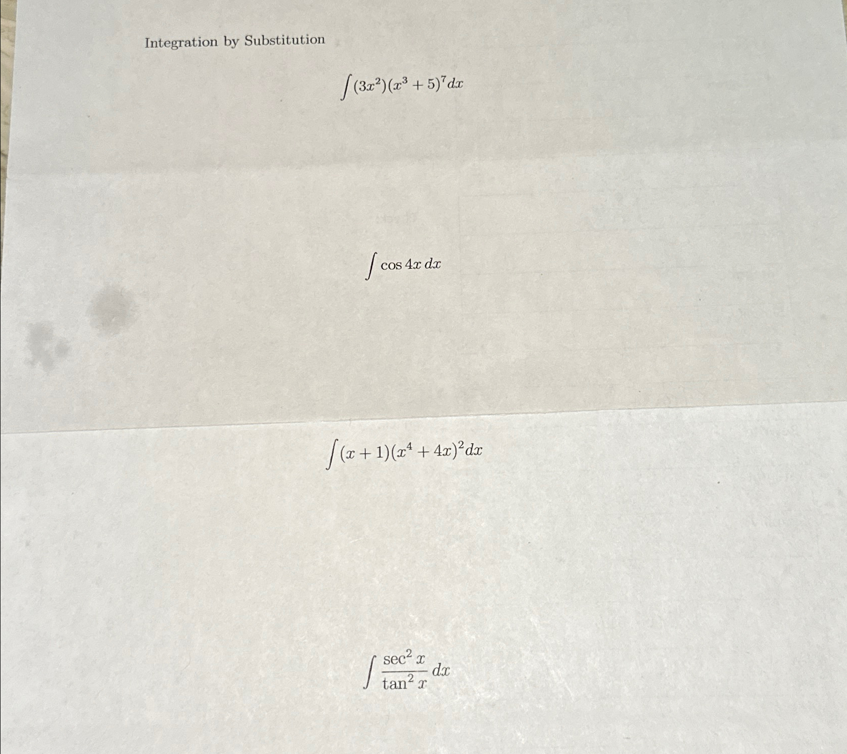 Solved Integration by | Chegg.com