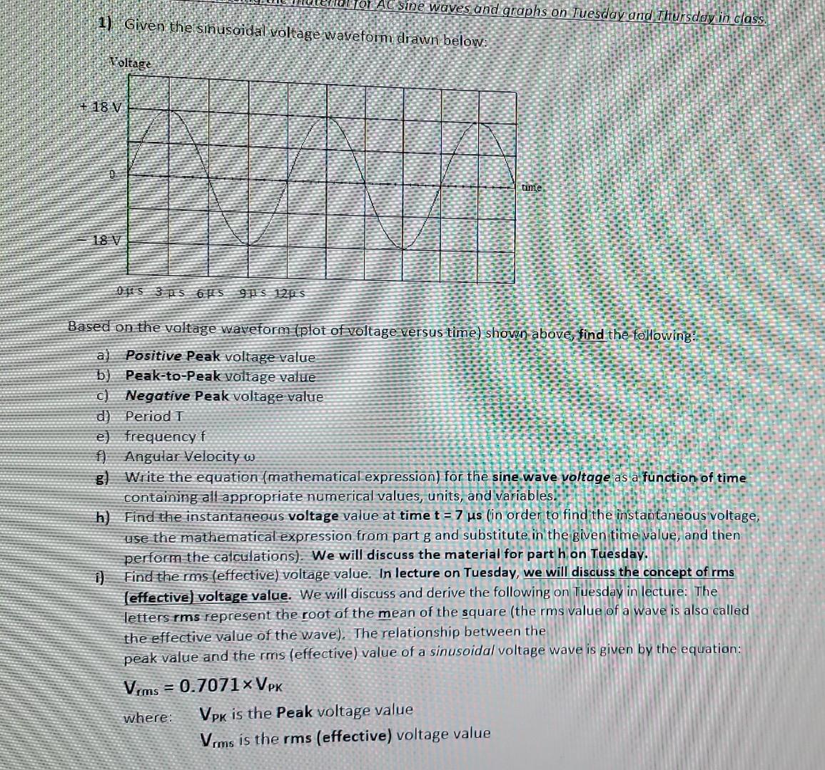 Solved Based on the voltage waveform (plot ofvoltage versus | Chegg.com