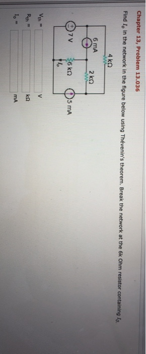 Solved Chapter 13, Problem 13.036 Find to in the network in | Chegg.com