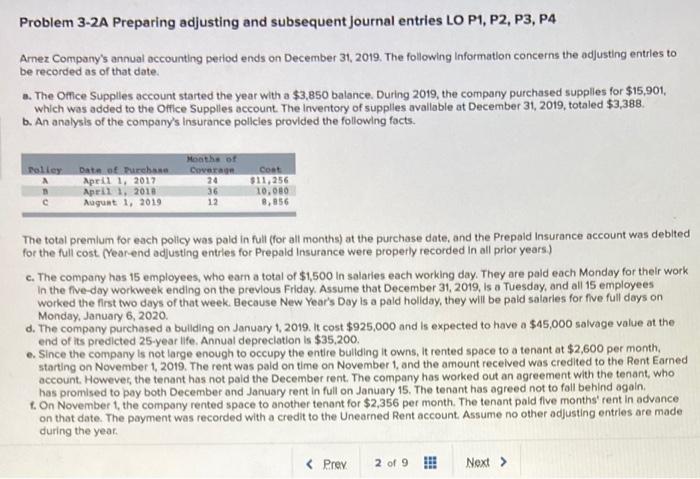 Solved Prepare journal entries to record the first | Chegg.com