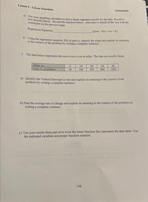 Solved Lesson 4 Assessment 1. Tamara is collecting donations | Chegg.com