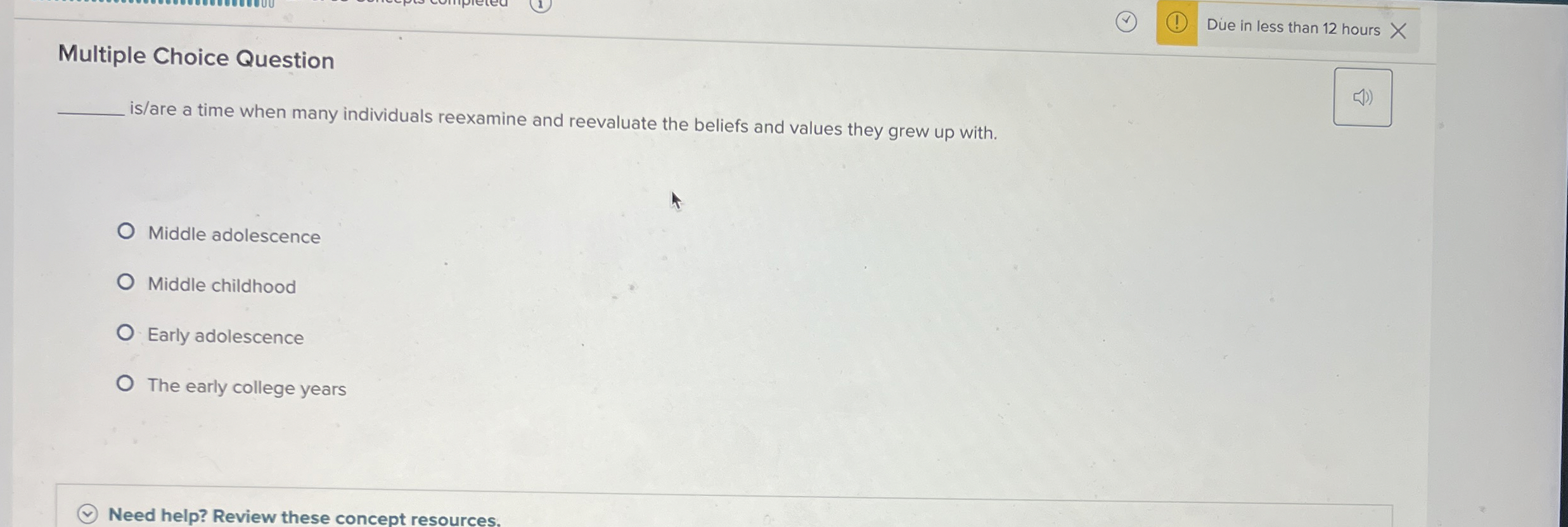 Solved Multiple Choice QuestionDue in less than 12 ﻿hours | Chegg.com