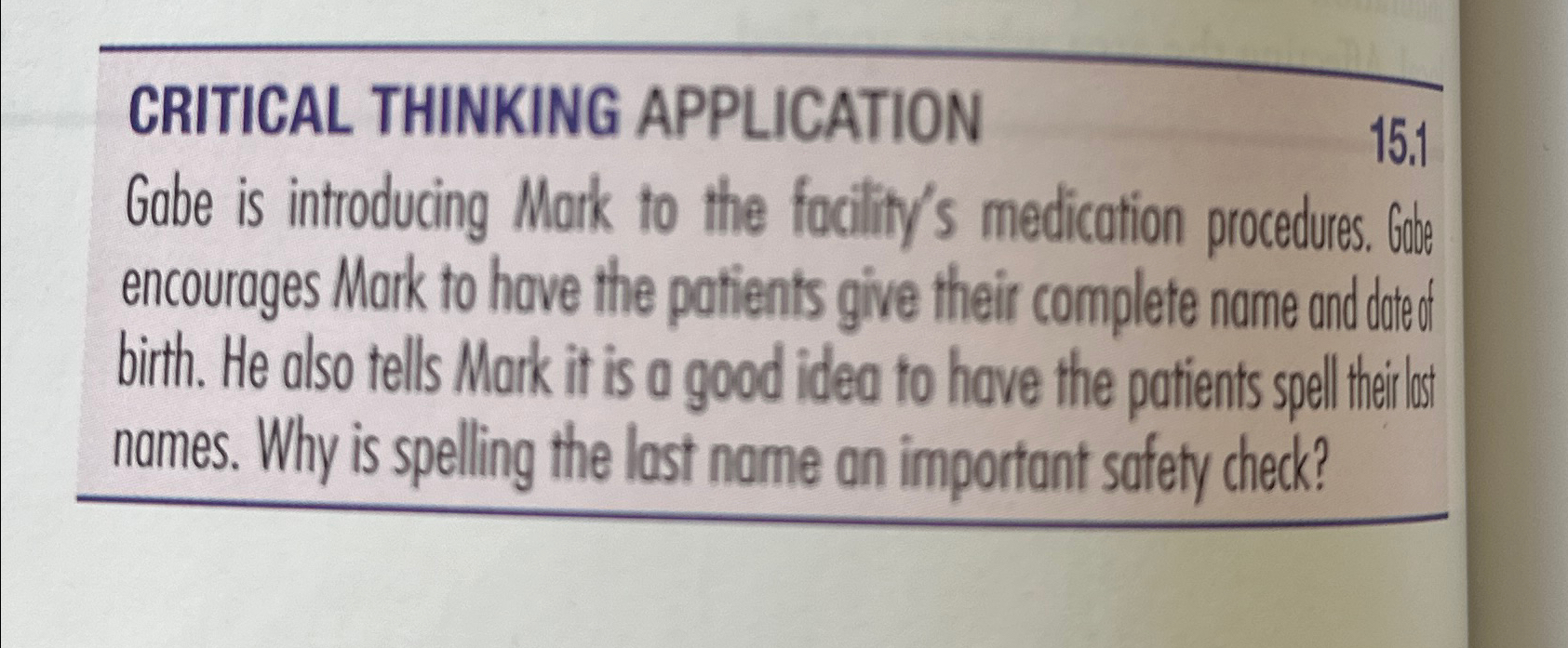 Solved CRITICAL THINKING APPLICATION15.1Gabe is introducing | Chegg.com