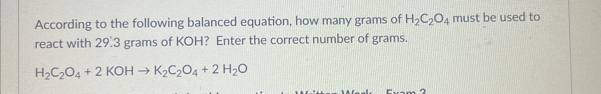 Solved According to the following balanced equation, how | Chegg.com