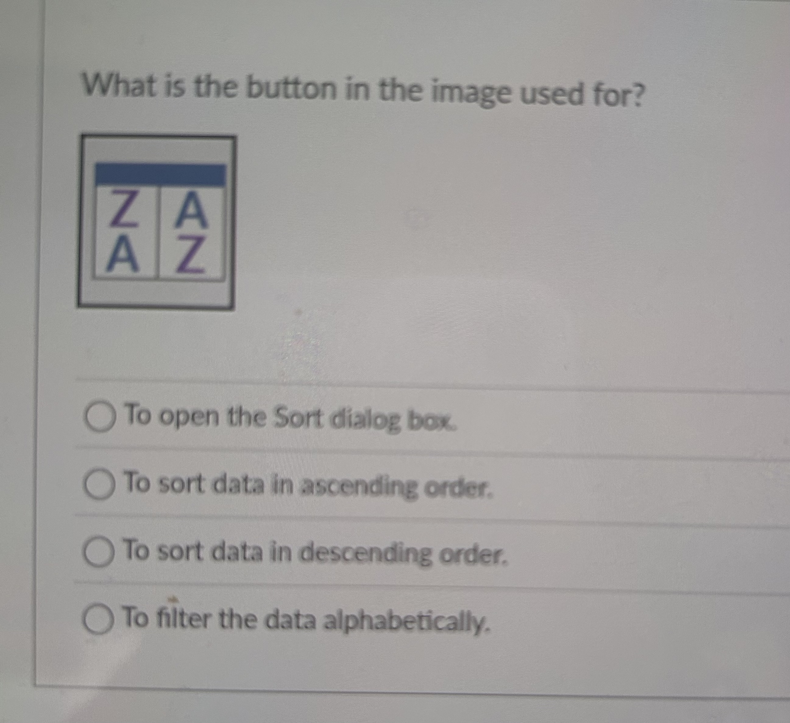 Solved What is the button in the image used for?To open the | Chegg.com