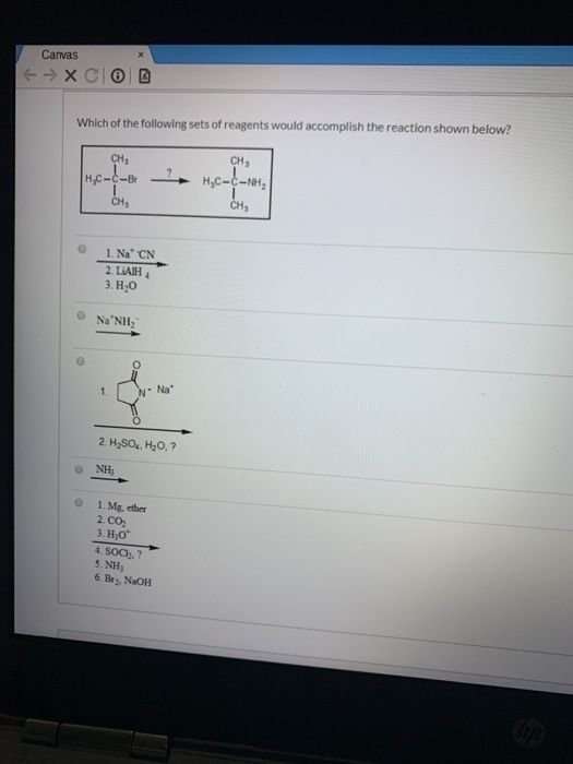 Solved x Canvas --> XC Which of the following sets of | Chegg.com