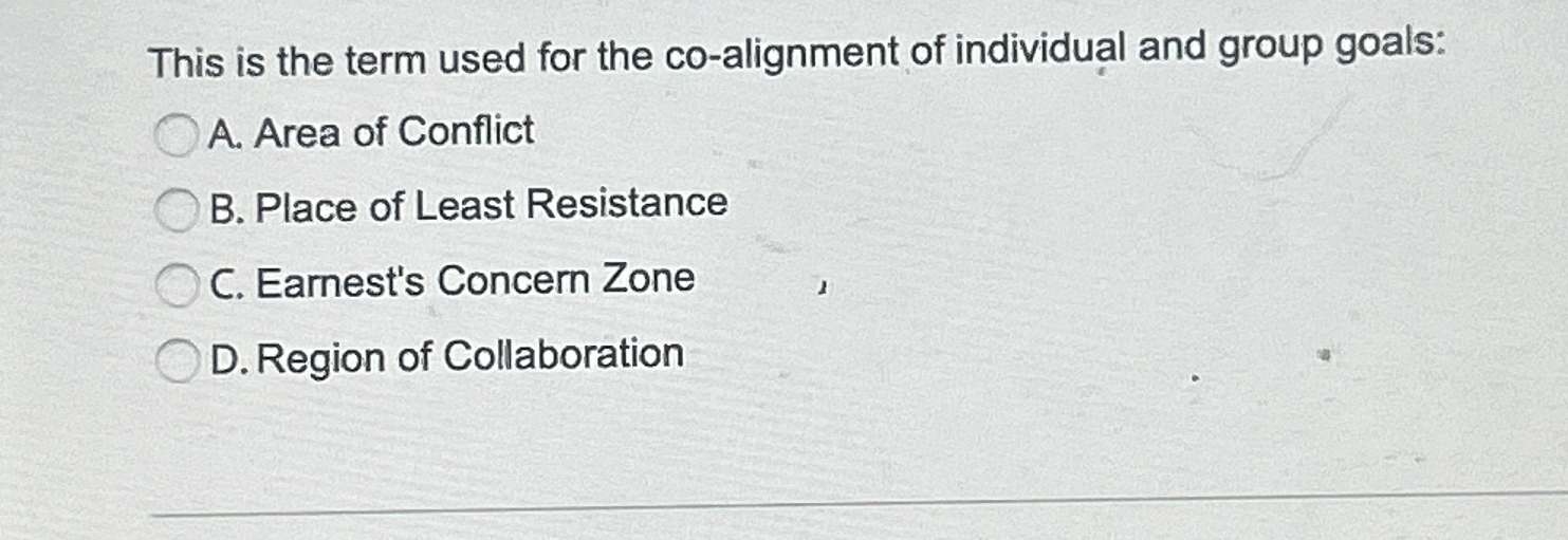 Solved This is the term used for the co-alignment of | Chegg.com