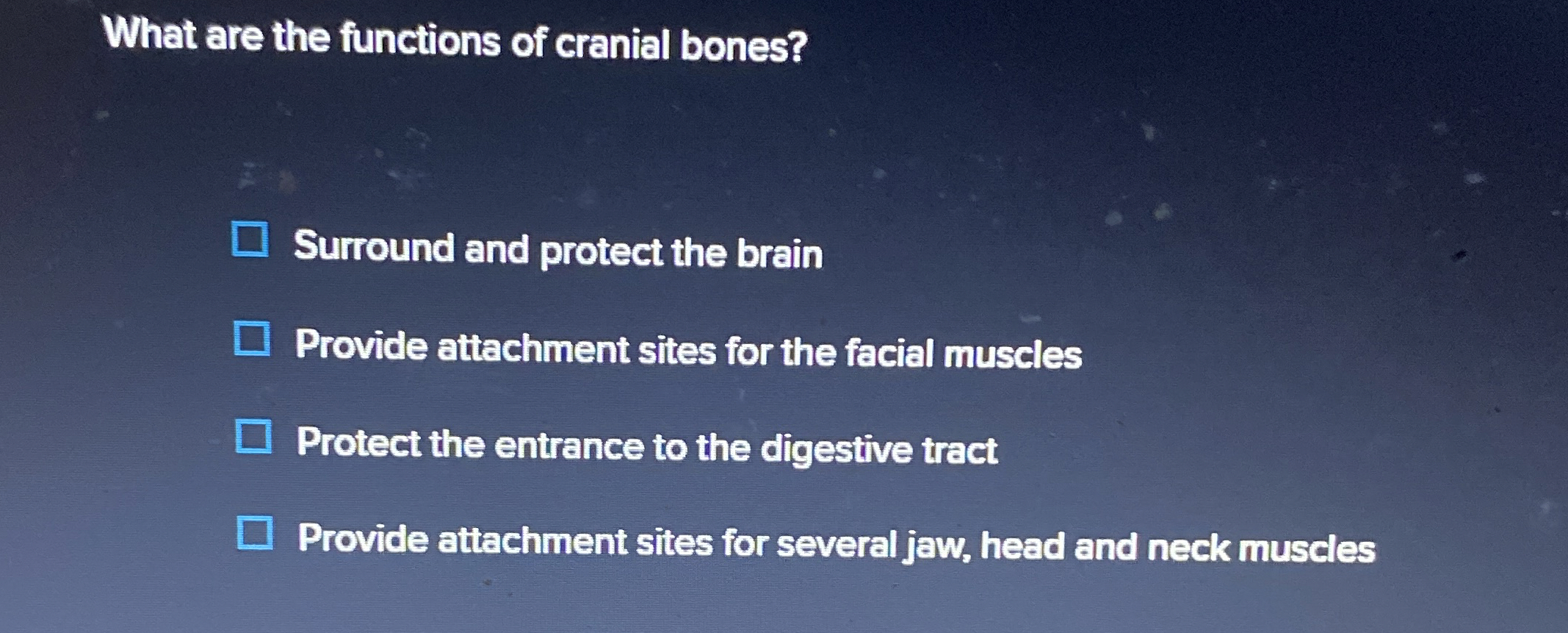 Solved What are the functions of cranial bones?Surround and | Chegg.com