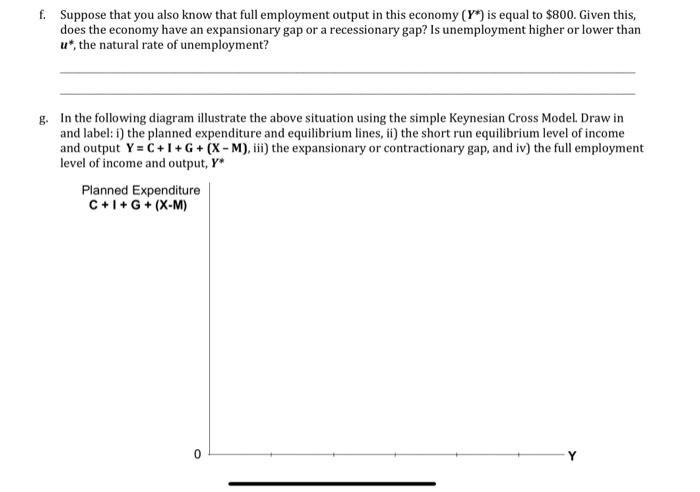 Solved 2. Consider the simple Keynesian cross model of | Chegg.com