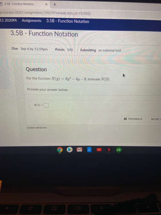 Solved 3.5B-Function Notation X + | Chegg.com