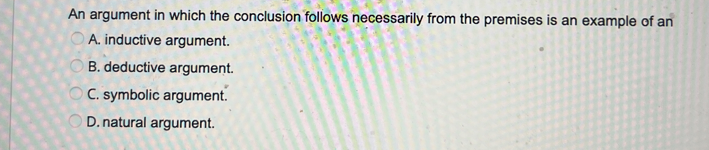 Solved An argument in which the conclusion follows | Chegg.com