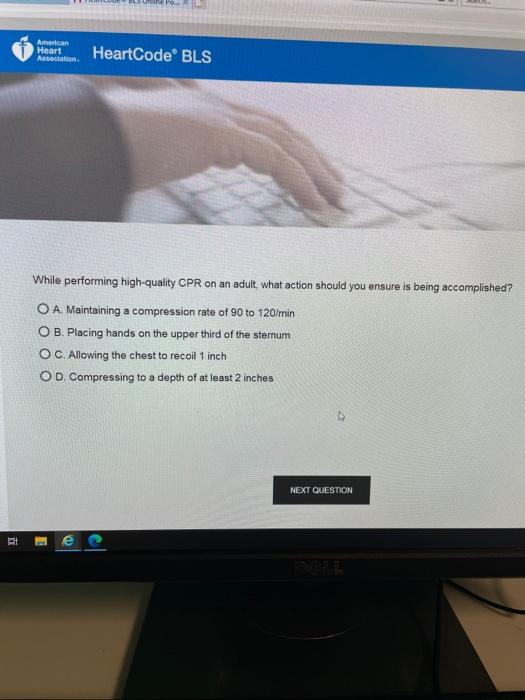 Solved Arnica Heart Association HeartCode BLS How do you | Chegg.com