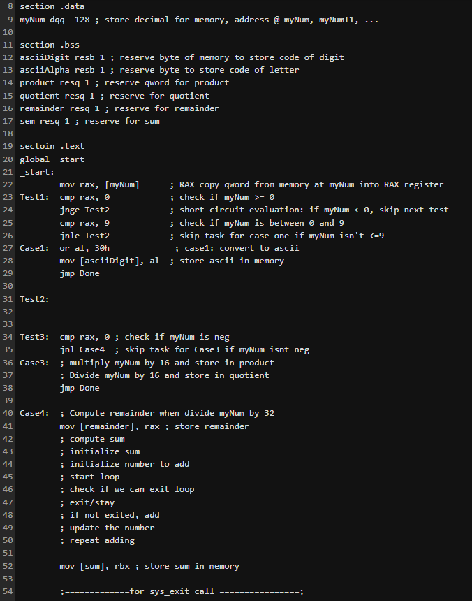 Solved Fill in the spots that have comments as their only | Chegg.com