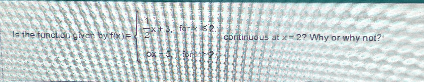 Solved Is the function given by | Chegg.com