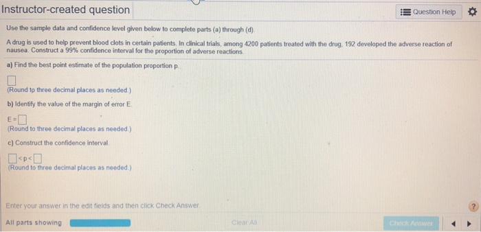 Solved Instructor-created question Question Help Use the | Chegg.com