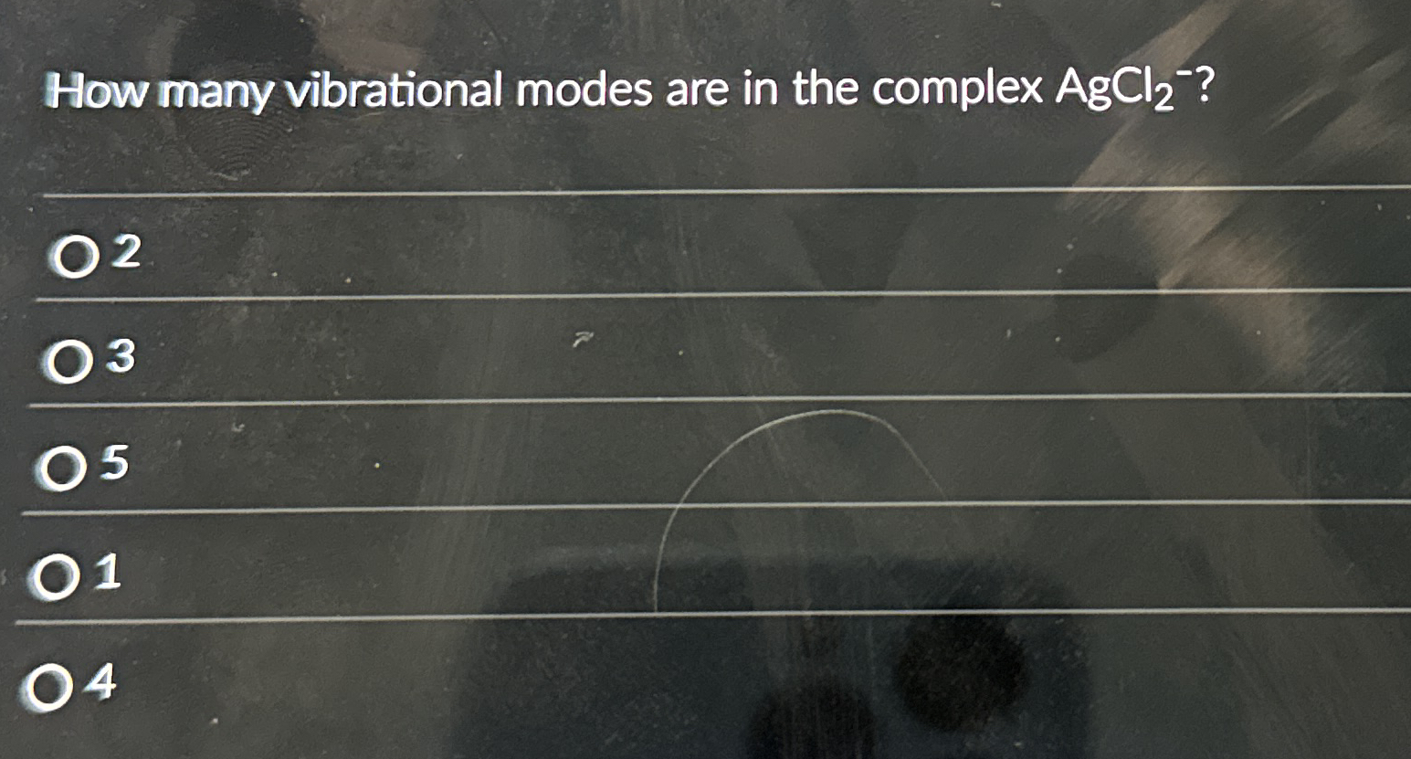 Solved How many vibrational modes are in the complex | Chegg.com