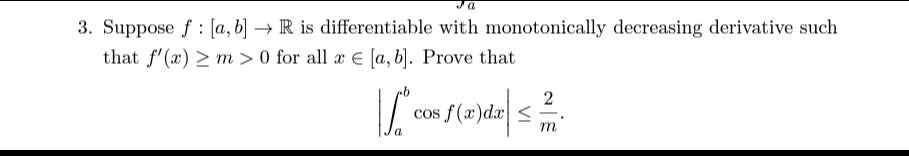 Solved ArtinSuppose f:[a,b]→R ﻿is differentiable with | Chegg.com