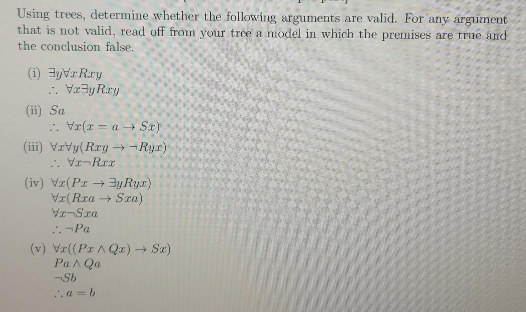 Solved Using trees, determine whether the following | Chegg.com