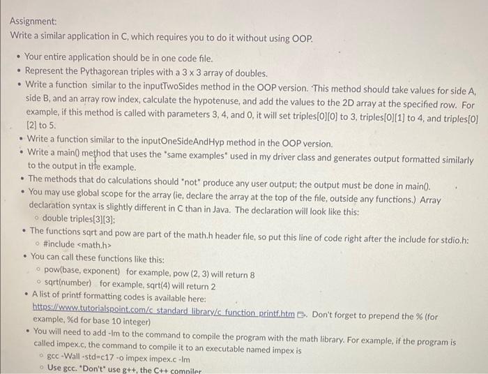 Solved Consider a simple OOP application, written in Java, | Chegg.com