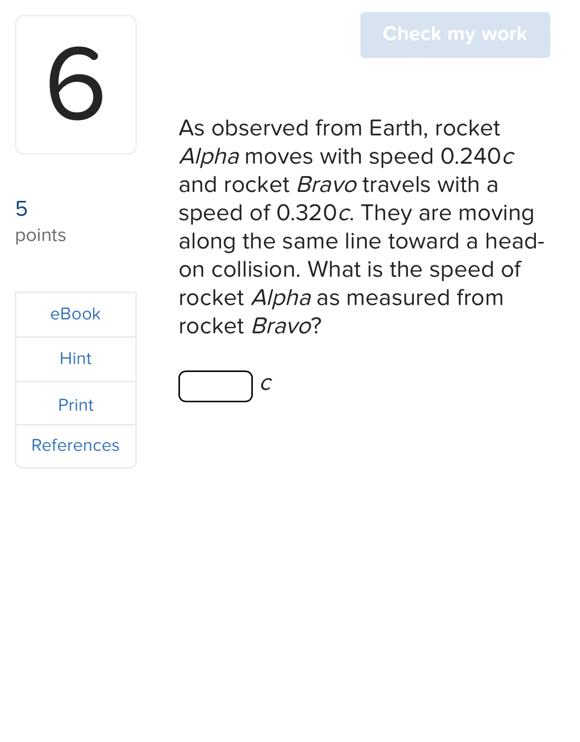 Solved As observed from Earth, rocket Alpha moves with speed | Chegg.com
