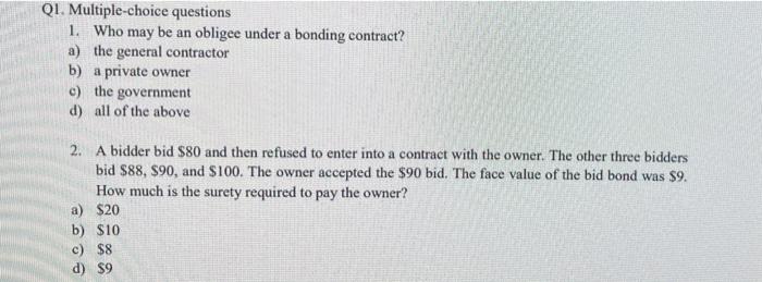 Solved QI. Multiple-choice questions 1. Who may be an | Chegg.com