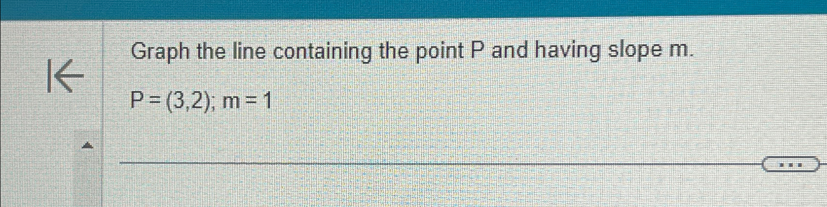 Solved Graph the line containing the point P ﻿and having | Chegg.com