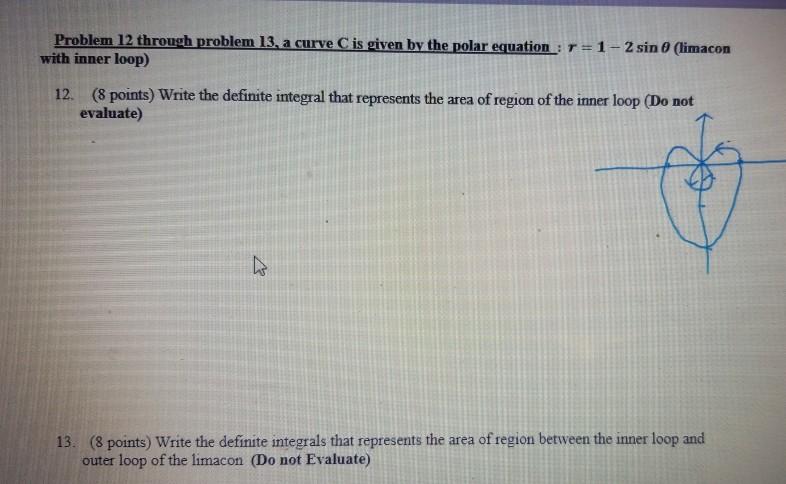 Solved Problem 12 through problem 13, a curve C is given by | Chegg.com