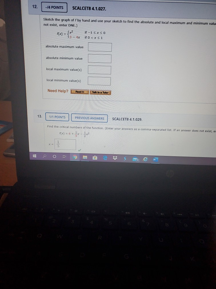 Solved -14 POINTS SCALCET8 4.1.027. Sketch the graph off by | Chegg.com