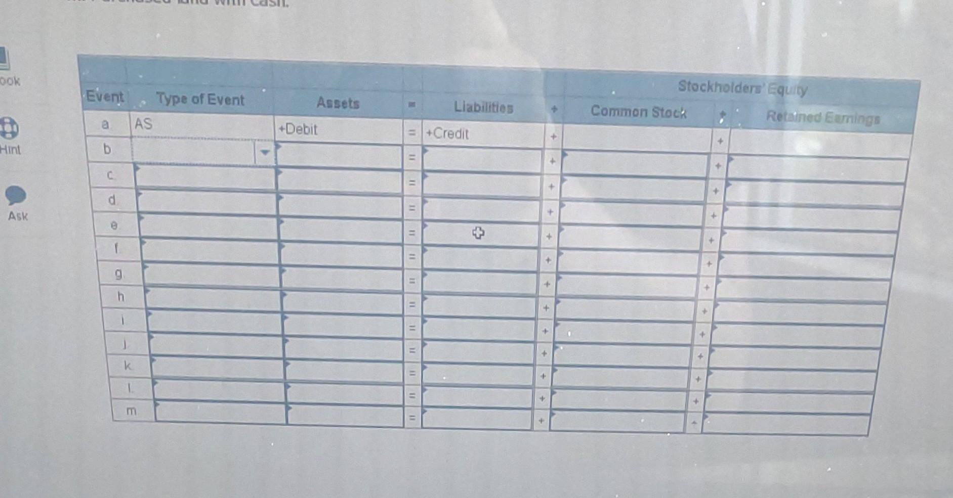 Solved Exercise 13-6A (Static) Ident' Ing transaction type, | Chegg.com