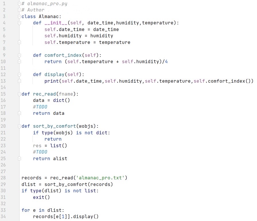 Solved The program almanac_pro.py, ﻿given below, is used to | Chegg.com
