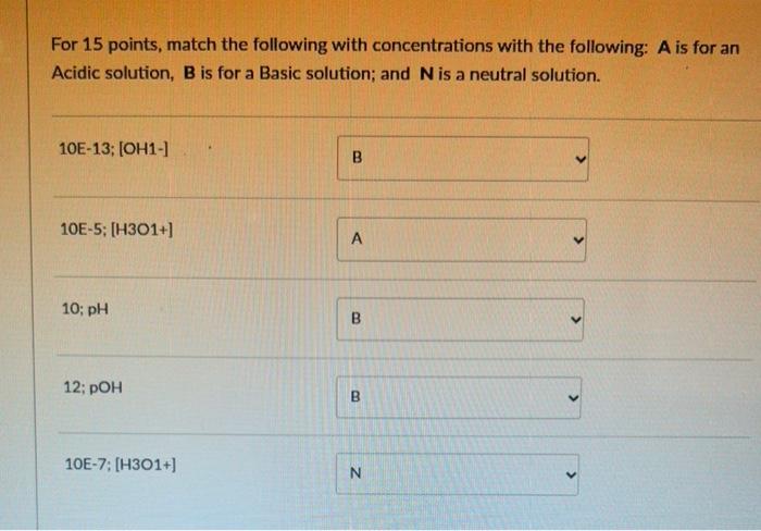 Solved For 15 points, match the following with | Chegg.com