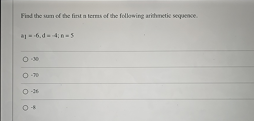 Solved Find the sum of the first n ﻿terms of the following | Chegg.com