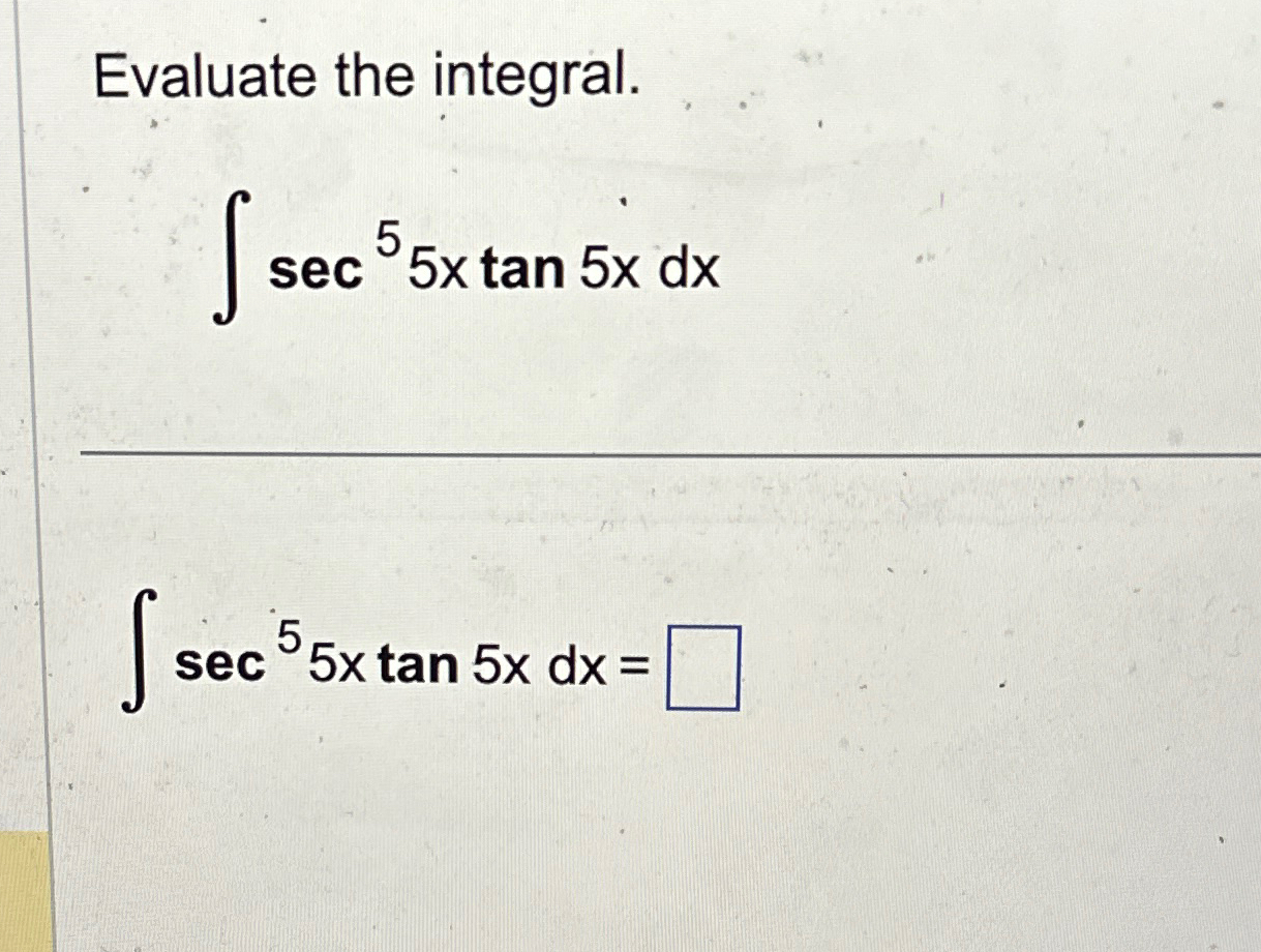 Solved Evaluate the | Chegg.com