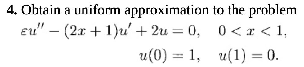 Solved Obtain A Uniform Approximation To The