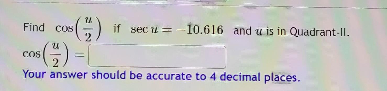 Solved If sec(x)=2529 (in Quadrant-I), find tan(2x)= (Please | Chegg.com