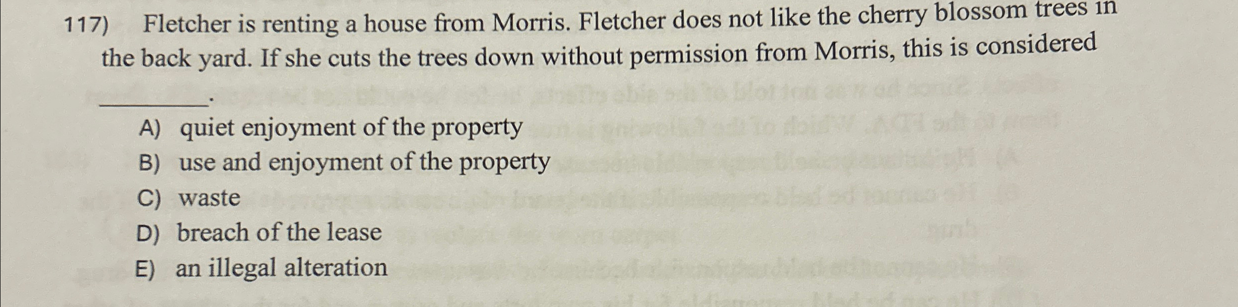 Solved Fletcher is renting a house from Morris. Fletcher | Chegg.com
