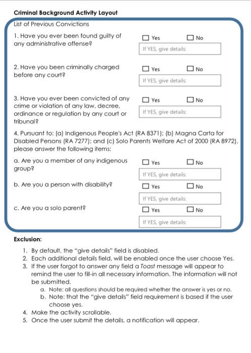 Solved Create a mobile application that will enact as the | Chegg.com